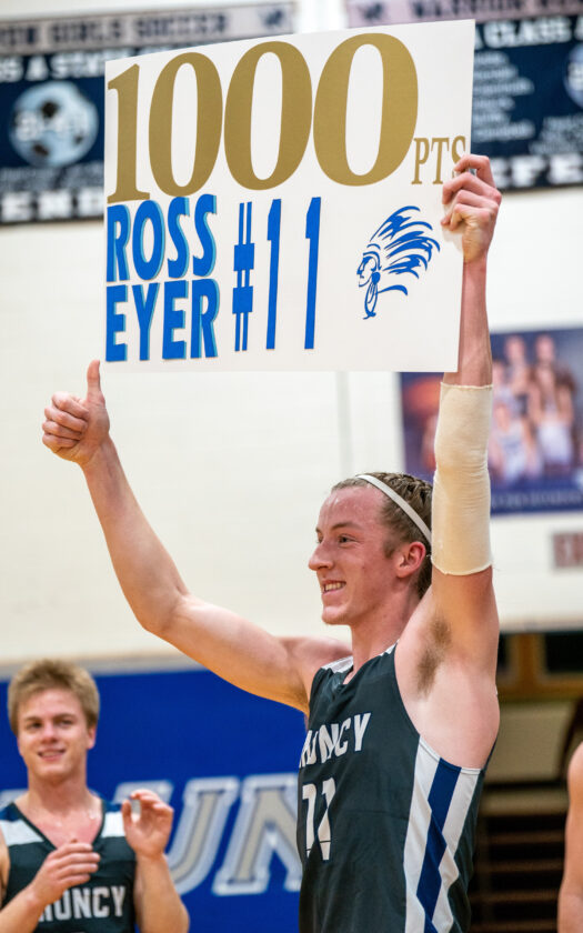 Eyer reaches 1,000 career points and helps Muncy defeat Warrior Run ...